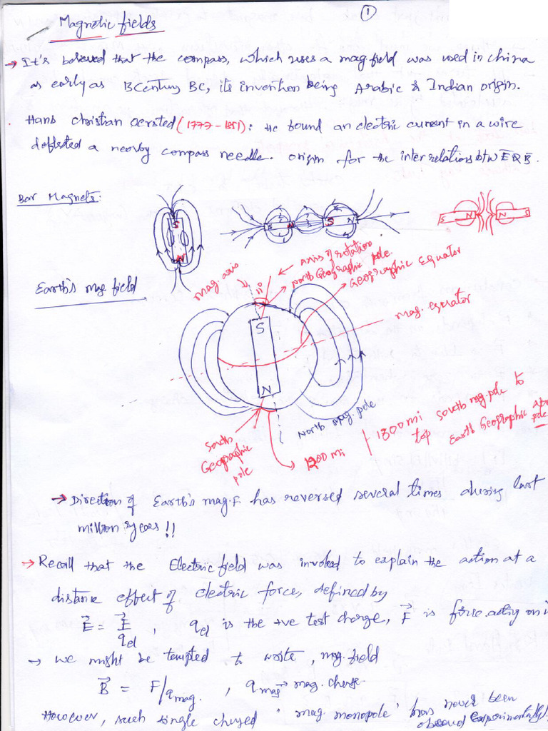 PHY211 Lecture Notes 21&22 - Magnetic Forces | PDF