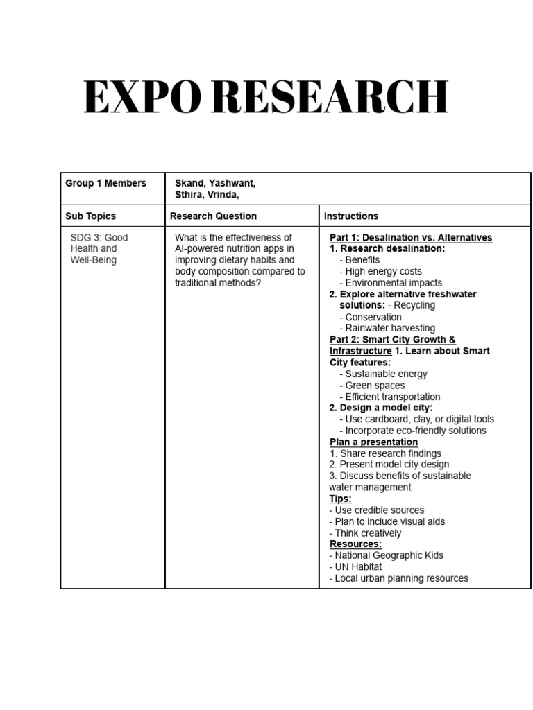 EXPO RESEARCH | PDF | Water Resources | Water