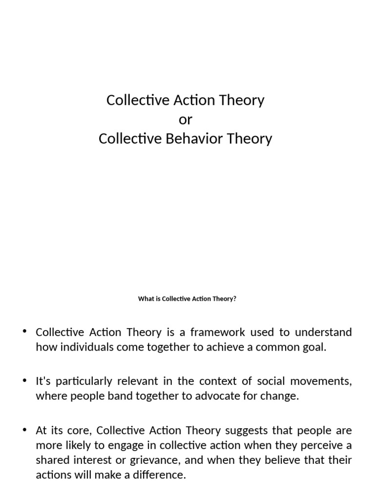 8-Collective Action Theory and Value Added Theory | PDF | Collective Action | Social Movements