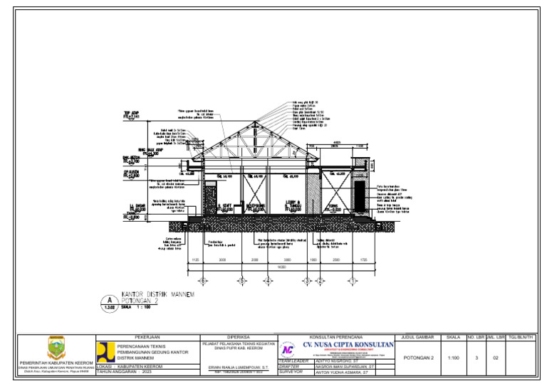 3.potongan Rencana-02. Potongan 2 | PDF