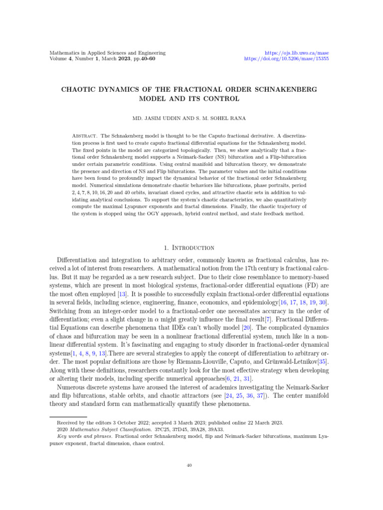 Final | PDF | Chaos Theory | Dynamical System