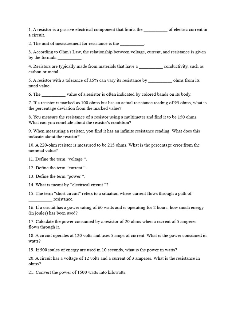 BES-EE-Reviewer 02 | PDF | Resistor | Electrical Resistance And Conductance