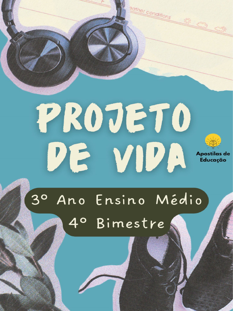 Projeto De Vida 3º Ano 4º Bimestre Ensino Médio Pdf Planejamento