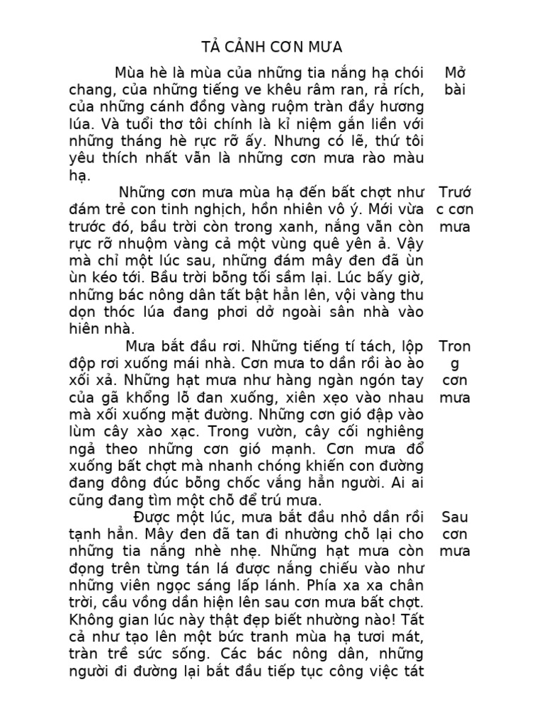 T C NH Cơn Mưa | PDF