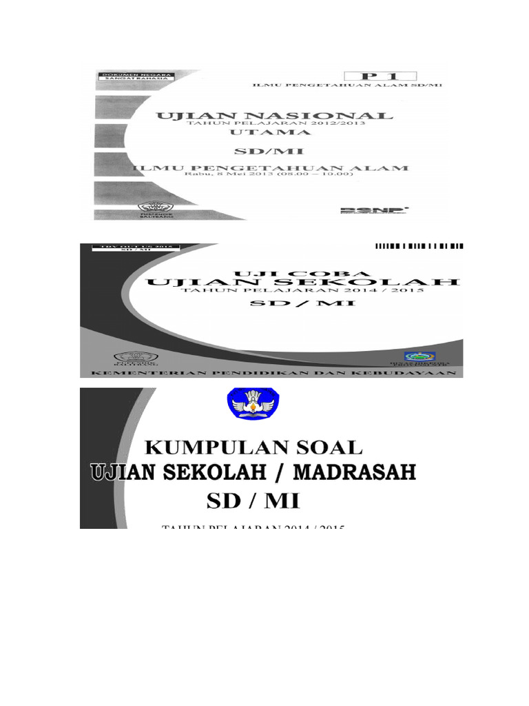 BUKTI SAMPUL SOAL | PDF