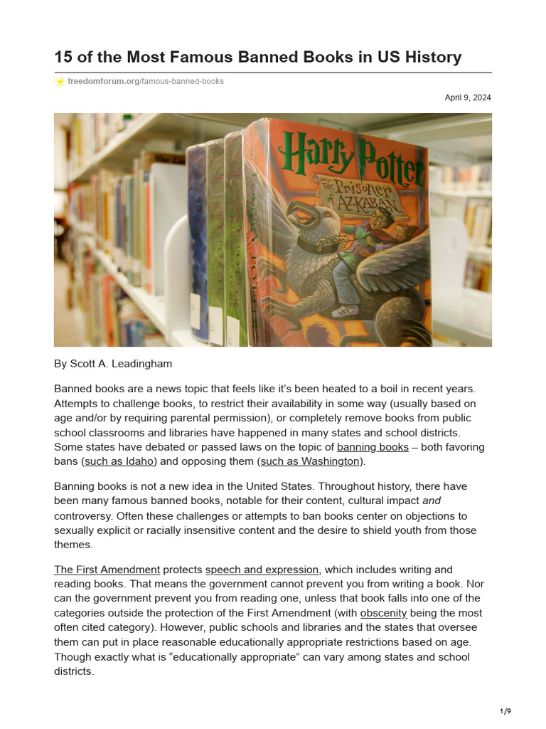 Banned books | PDF | Obscenity | Books