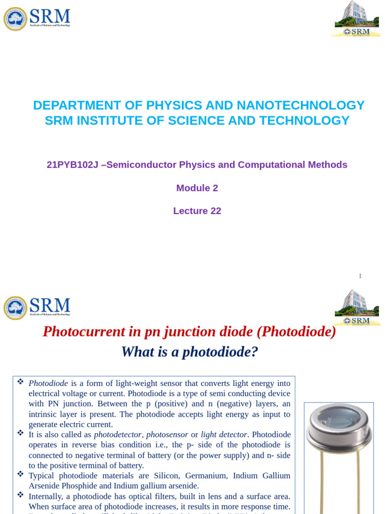 Photodiode Basics and Functionality | PDF | Oled | Diode