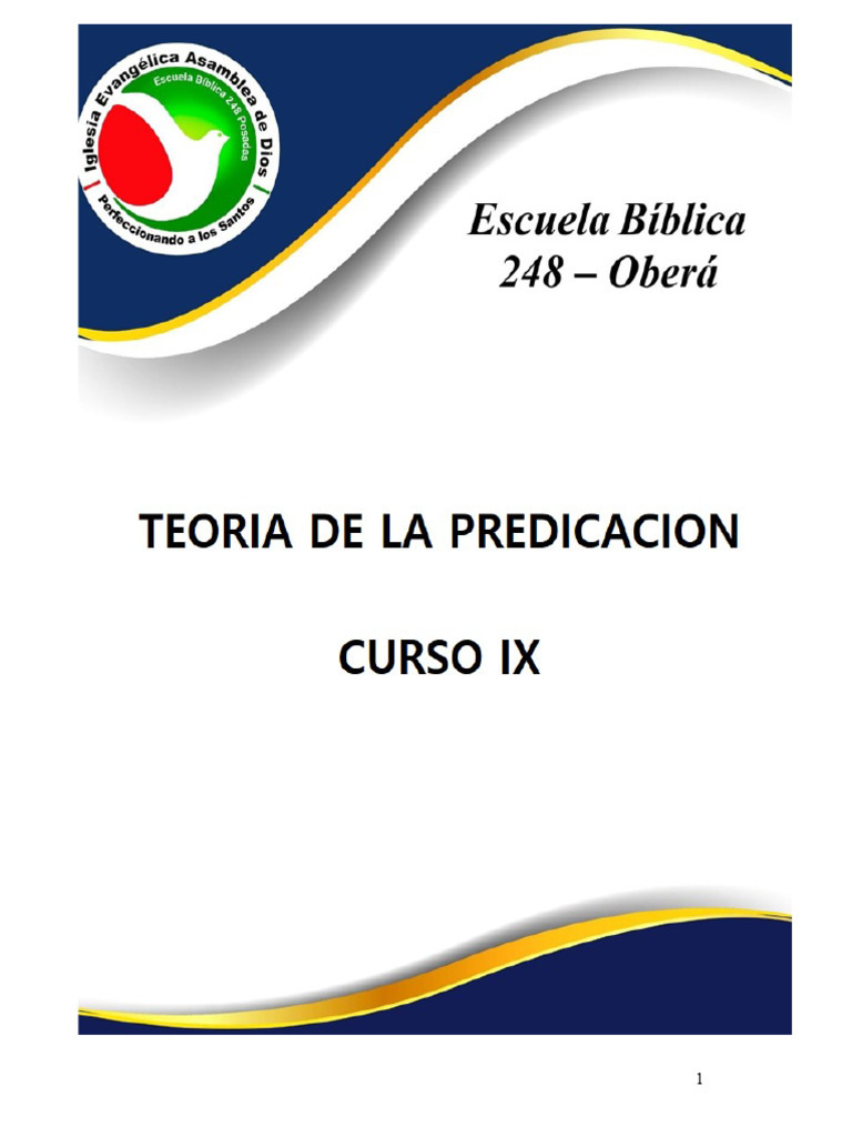 Teoria de La Predicacion Curso Ix | PDF | Sermón | Biblia