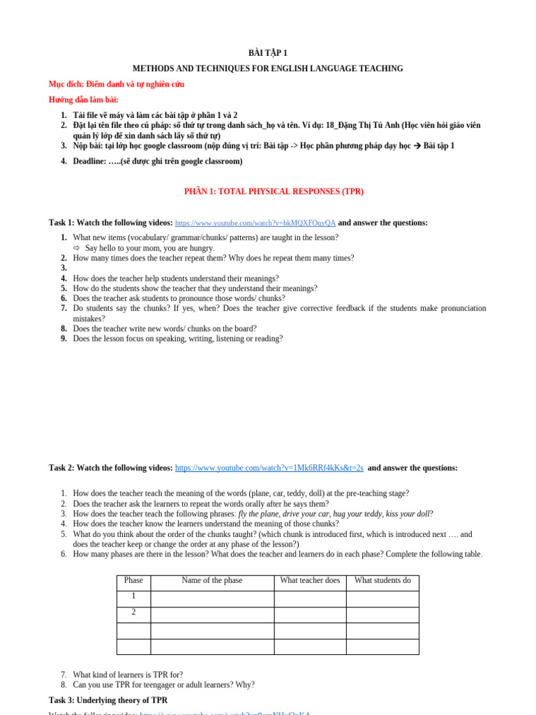 TBL Lesson Planning and Activities | PDF | Learning | Cognitive Science