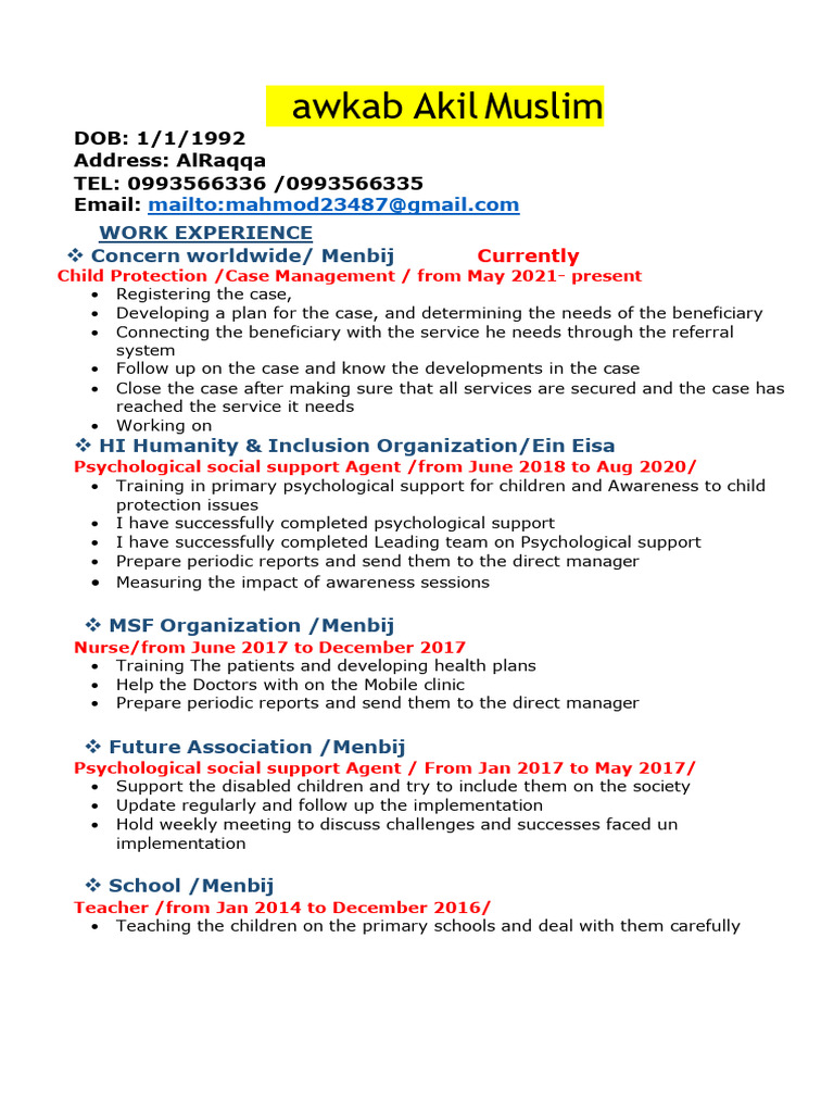 Kawkab Akil Muslim | PDF | Health Care