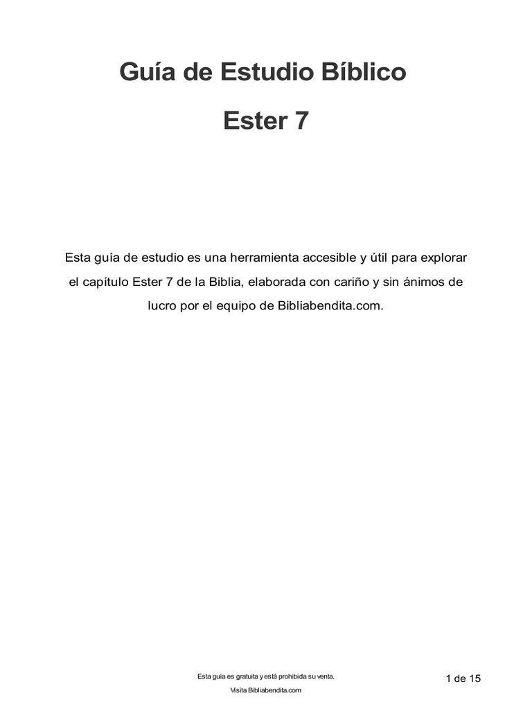 ester-7 | PDF | Esther | Biblia