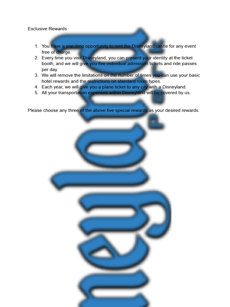 Exclusive Rewards | PDF