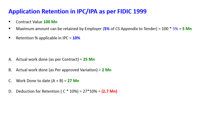 Application of Retention | PDF