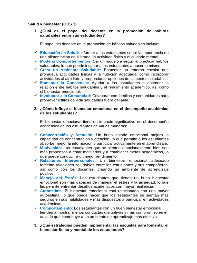 Salud y bienestar- preguntas de comunicación | PDF | Las emociones | Salud mental