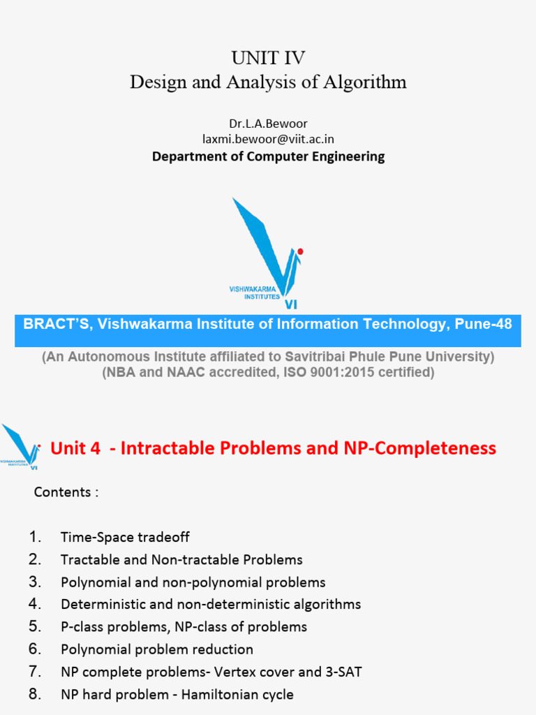Daa 4 | PDF | Computational Complexity Theory | Time Complexity Daa 4 | PDF | Computational Complexity Theory | Time Complexity