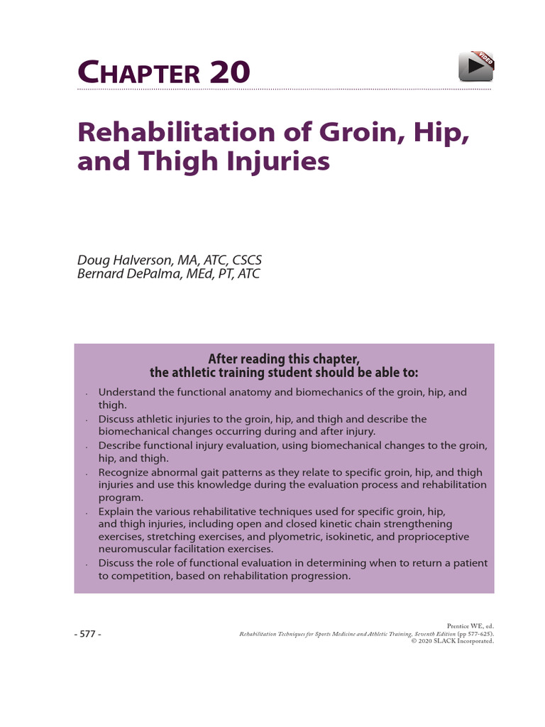 Rehabilitation Techniques For Sports Medicine and ... - (Chapter 20 ...