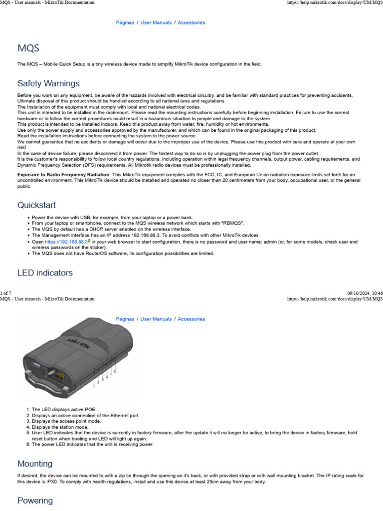 Safety Warnings: Páginas User Manuals Accessories | PDF | Usb | Electromagnetic Interference