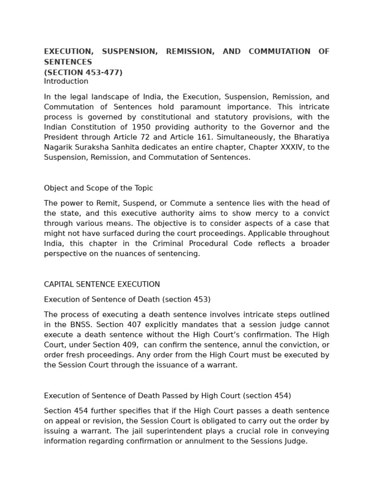 Execution, Suspension, Rin John Cena | PDF | Pardon | Sentence (Law)