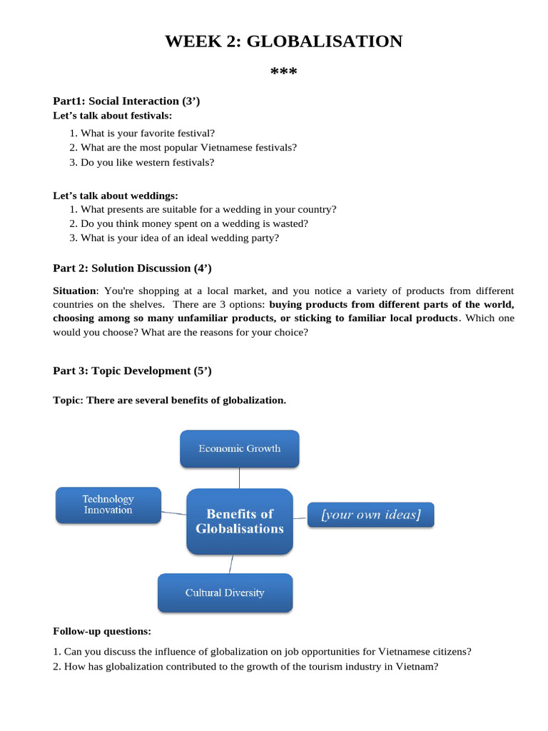 Week 2 - Unit 1 - Globalization | PDF | Politics