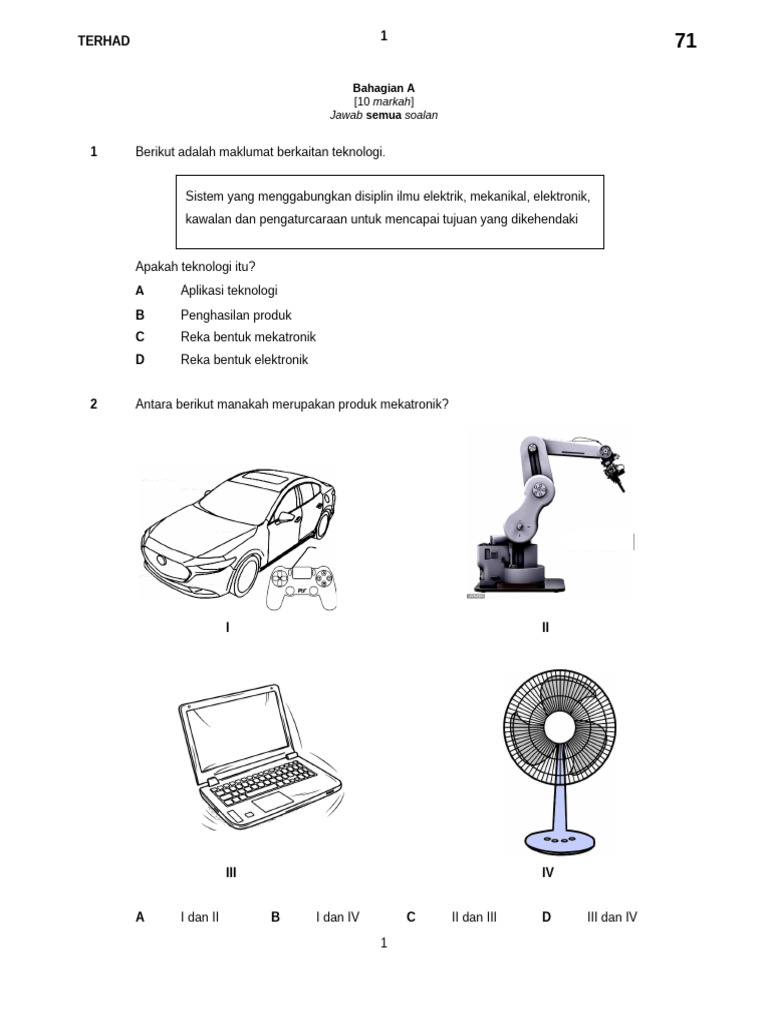 Pentaksiran Sumatif PPT RBT Ting 3 Bab1 Sahaja | PDF
