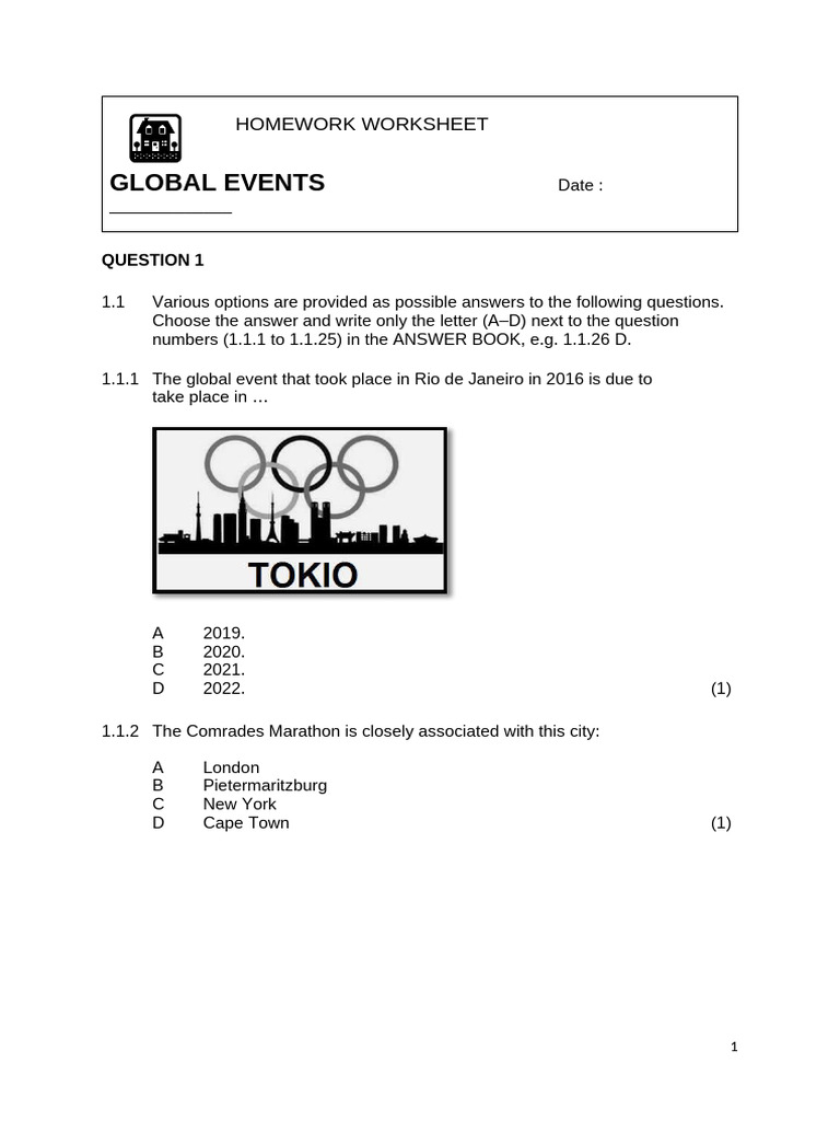 Tourism test 24:01 | PDF | Tourism | Olympic Games