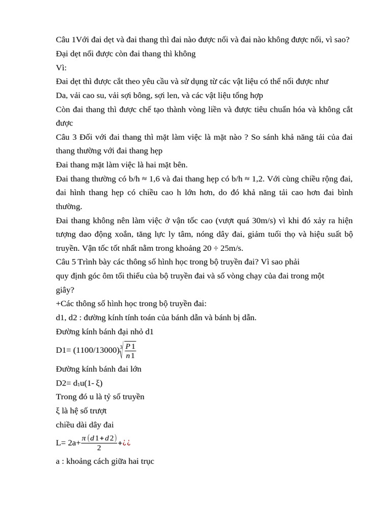 Đề cương CTM | PDF