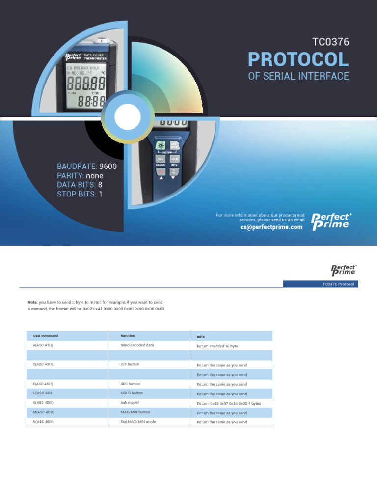 TC0376_Protocol | PDF | Bit | Digital Technology