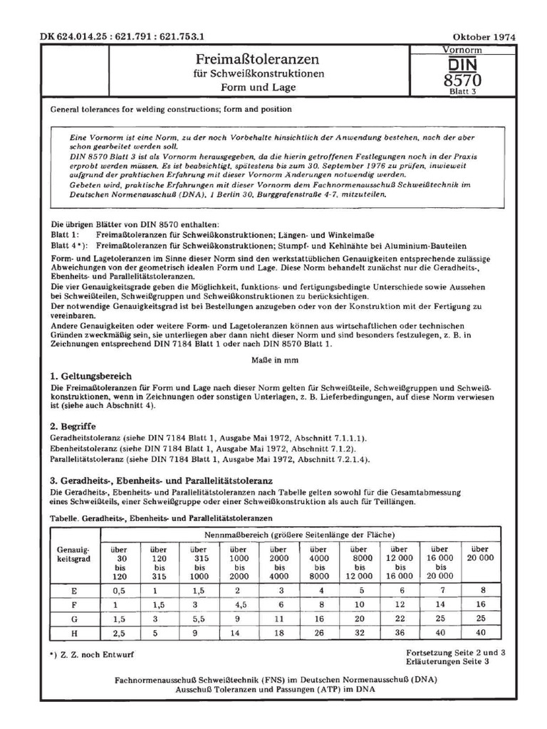 Din V 8570-3 1974-10 | PDF