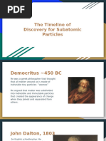 Atomic Theory Timeline Democritus John Dalton Michael | PDF | Electron ...