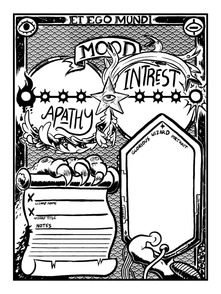 WIZARDS! Empty Character Sheet | PDF