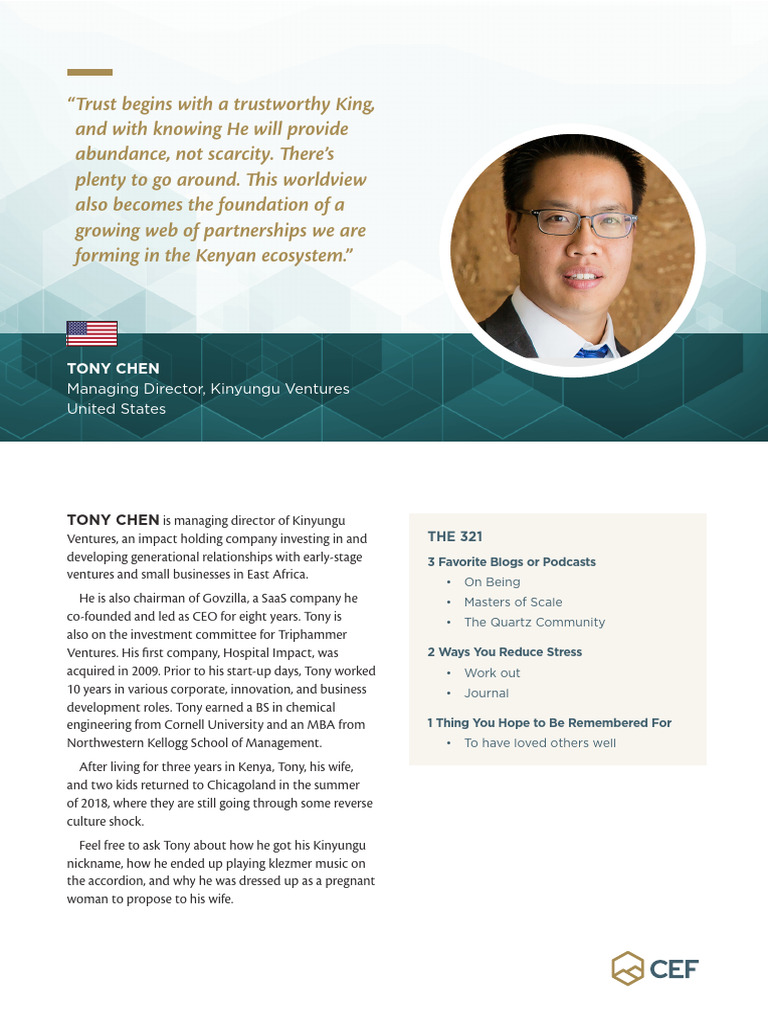Awuvk Tony Chen | PDF | Startup Company | Small Business & Entrepreneurs