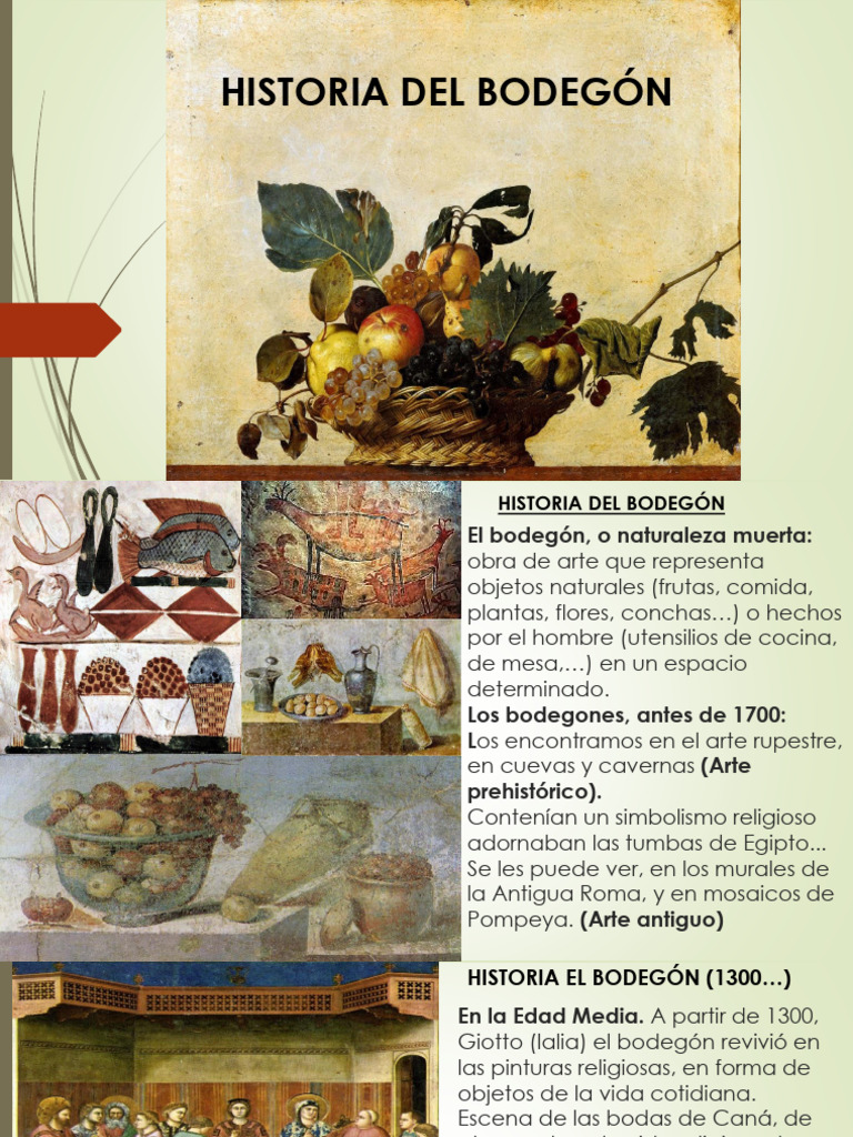 Historia del Bodegón en el Arte | PDF | Naturaleza muerta | Artes visuales