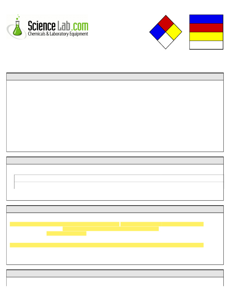 Water Safety Data Overview | PDF | Dangerous Goods | Toxicity