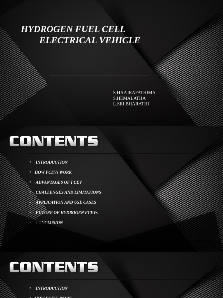 Black Metallic Google Slides | PDF | Fuel Cell | Hydrogen