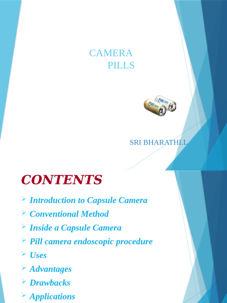 410674154 Pill Camera Ppt 1 Pptx | PDF | Clinical Medicine | Gastroenterology