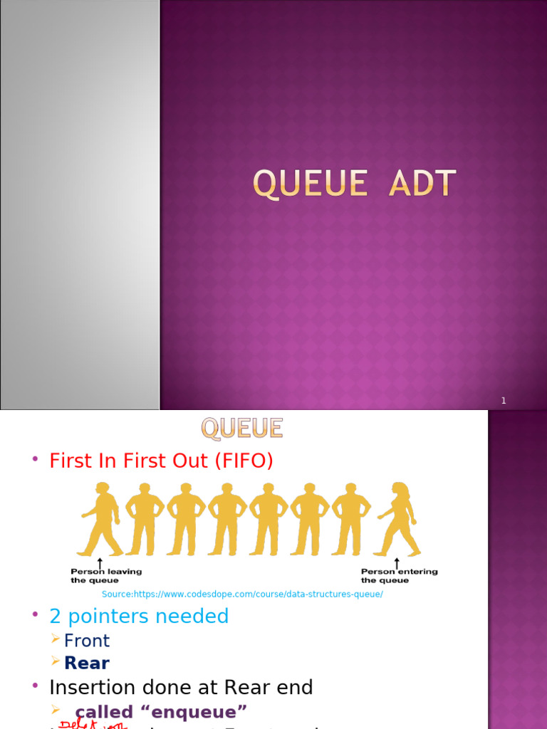 Queue4 1725361742686 Pdf Queue Abstract Data Type Pointer Computer Programming