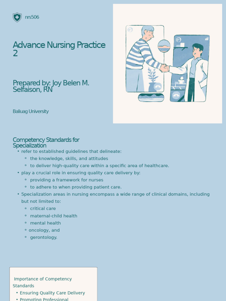 Competency Standards in Nursing | PDF | Nursing | Nurse Practitioner