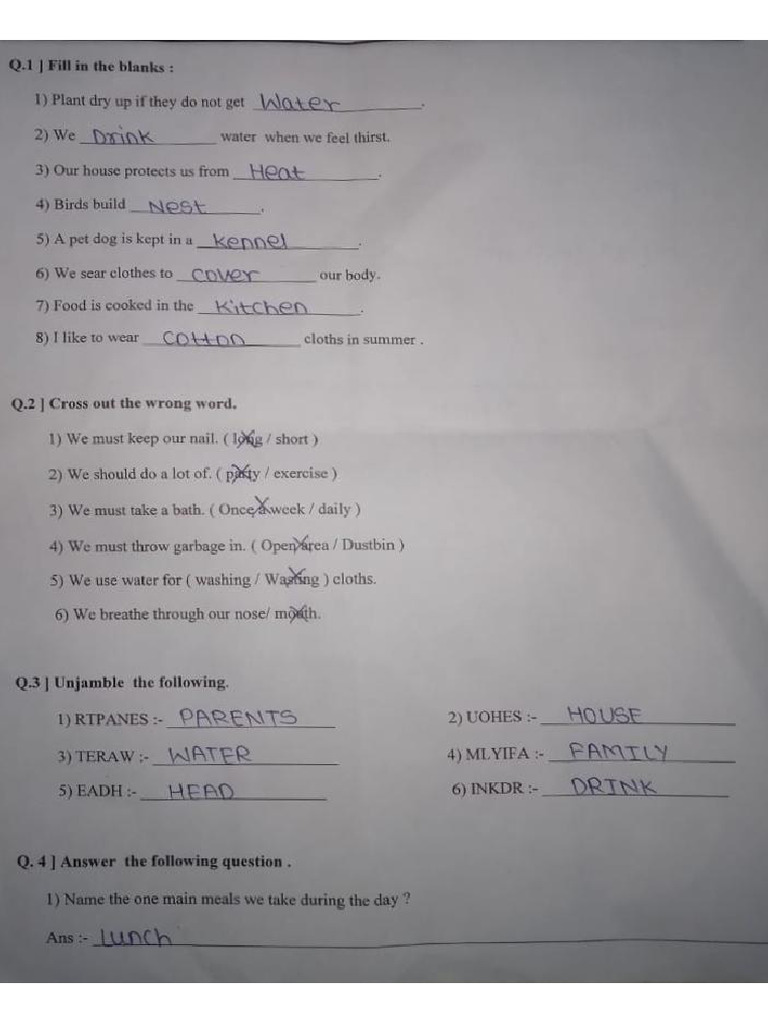 EVS Revision 1st STD | PDF