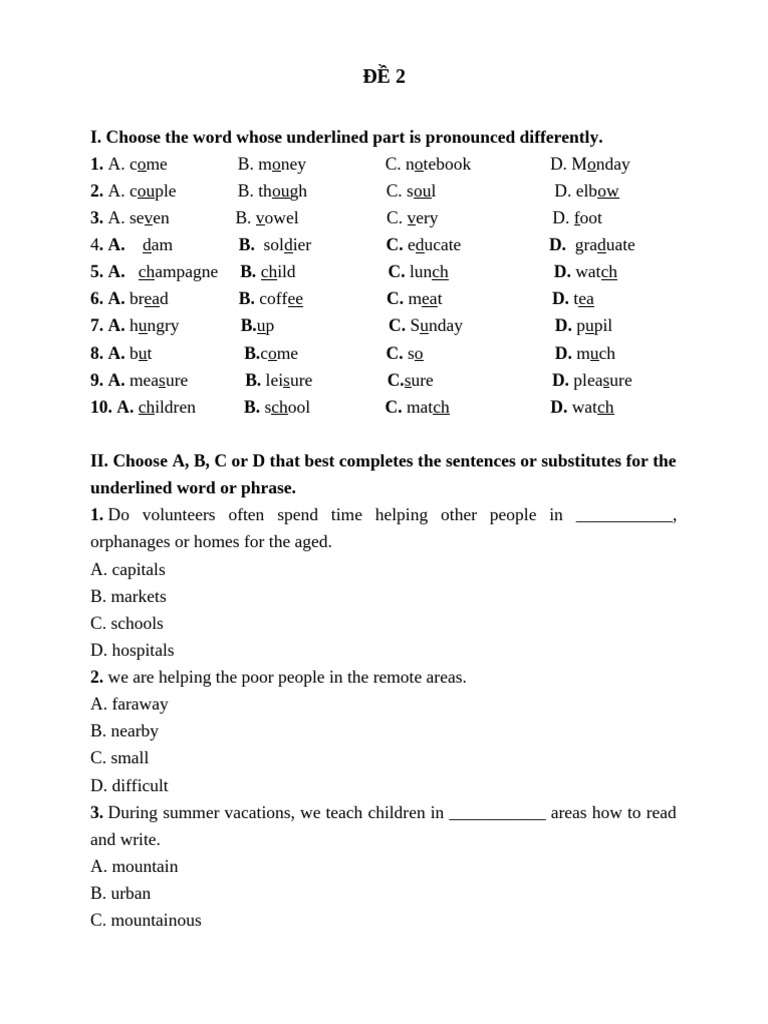 ĐỀ 2 HK1 M7 | PDF