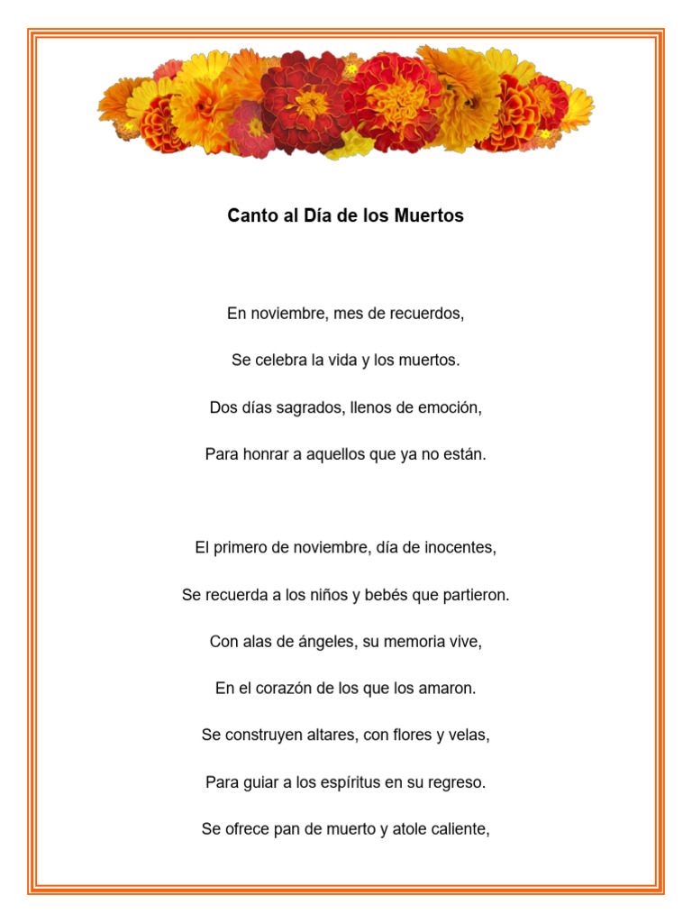 Canto Al Día de Los Muertos | PDF