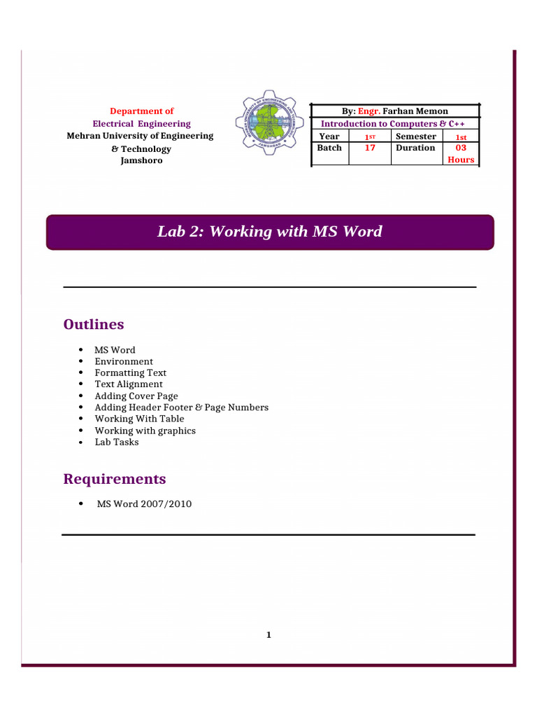 ITC C++ Programming LAB2 | PDF | Computers ITC C++ Programming LAB2 | PDF | Computers