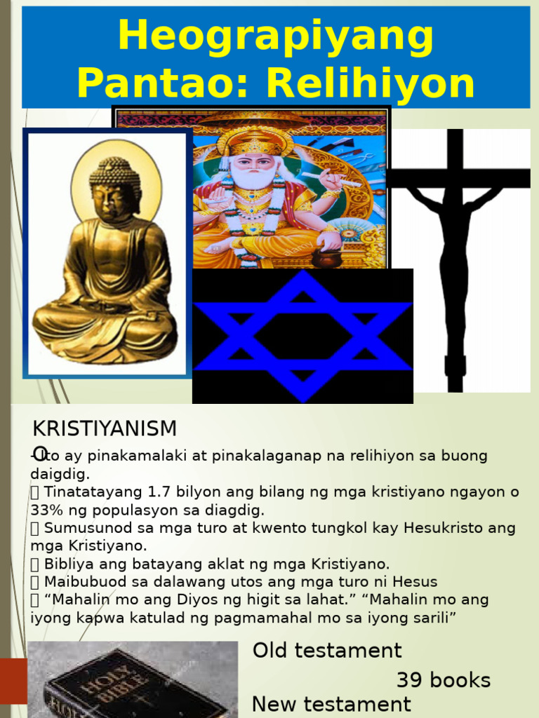 AP8 Q1 Lesson 3 Copy Heograpiyang Pantao Relihiyon | PDF