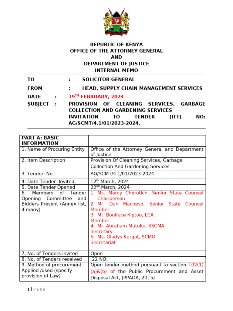 Evaluation Report Cleaning Services 2024 | PDF | Finance & Money Management | Technology ...