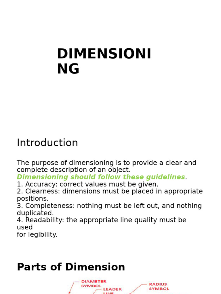 Dimensioning | PDF | Geometry