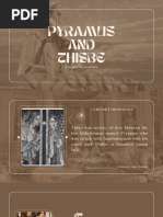 Key Elements in "Pyramus and Thisbe" | PDF | Young Adult