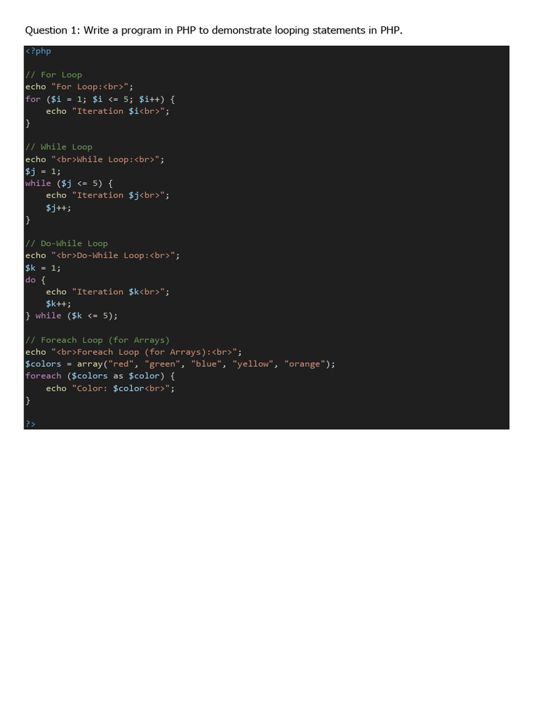 PHPPracticals | PDF | Php | Databases