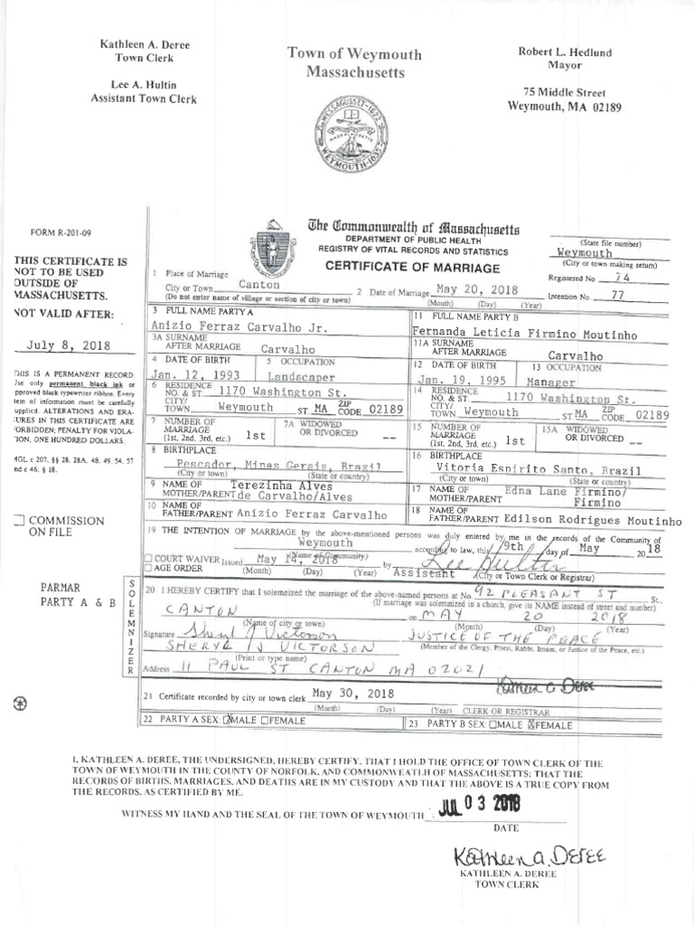 .Certificate of Marriage | PDF