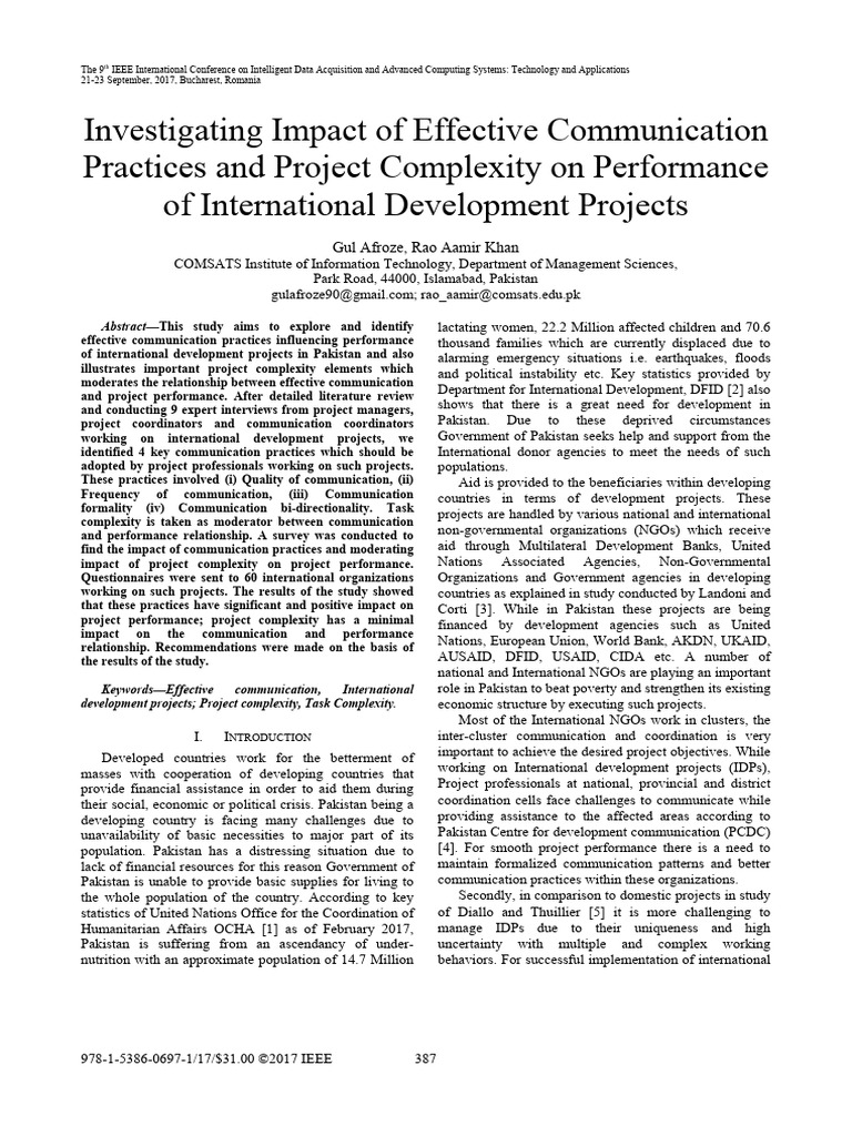 Investigating Impact of Effective Communication | PDF | Communication Investigating Impact of Effective Communication | PDF | Communication