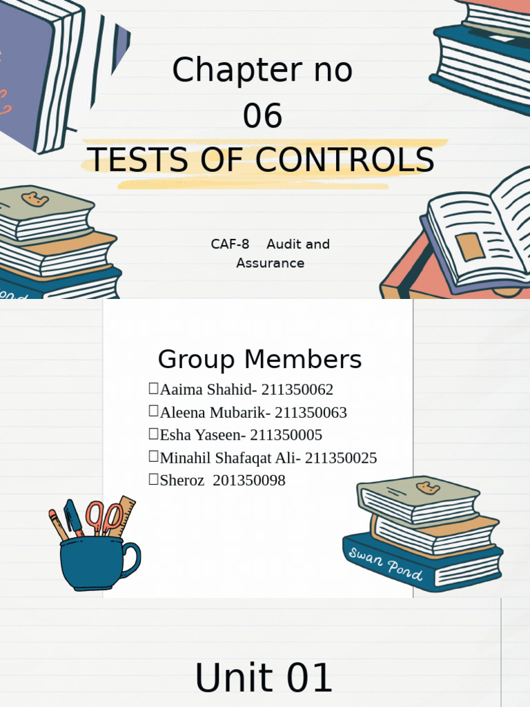 Chapter 06 Test of Controls | PDF | Cheque | Payroll