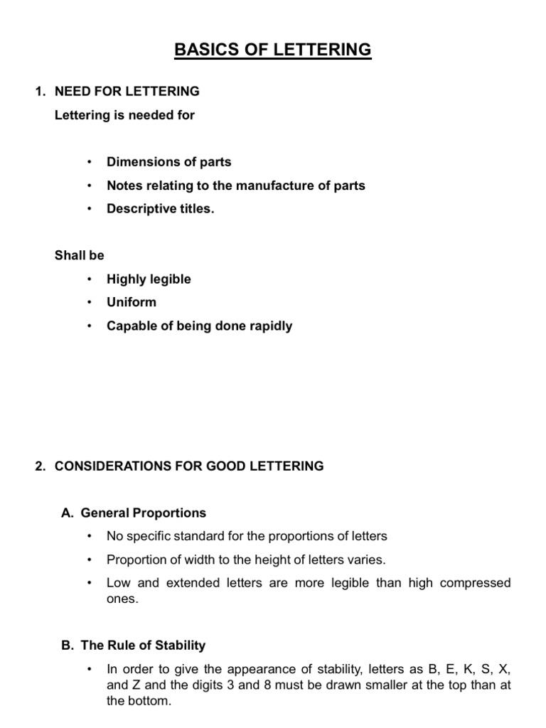 Lettering and Dimensions | PDF | Angle | Shape